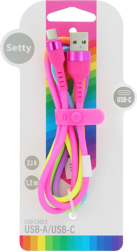 Setty Rainbow USB-A to USB-C Cable