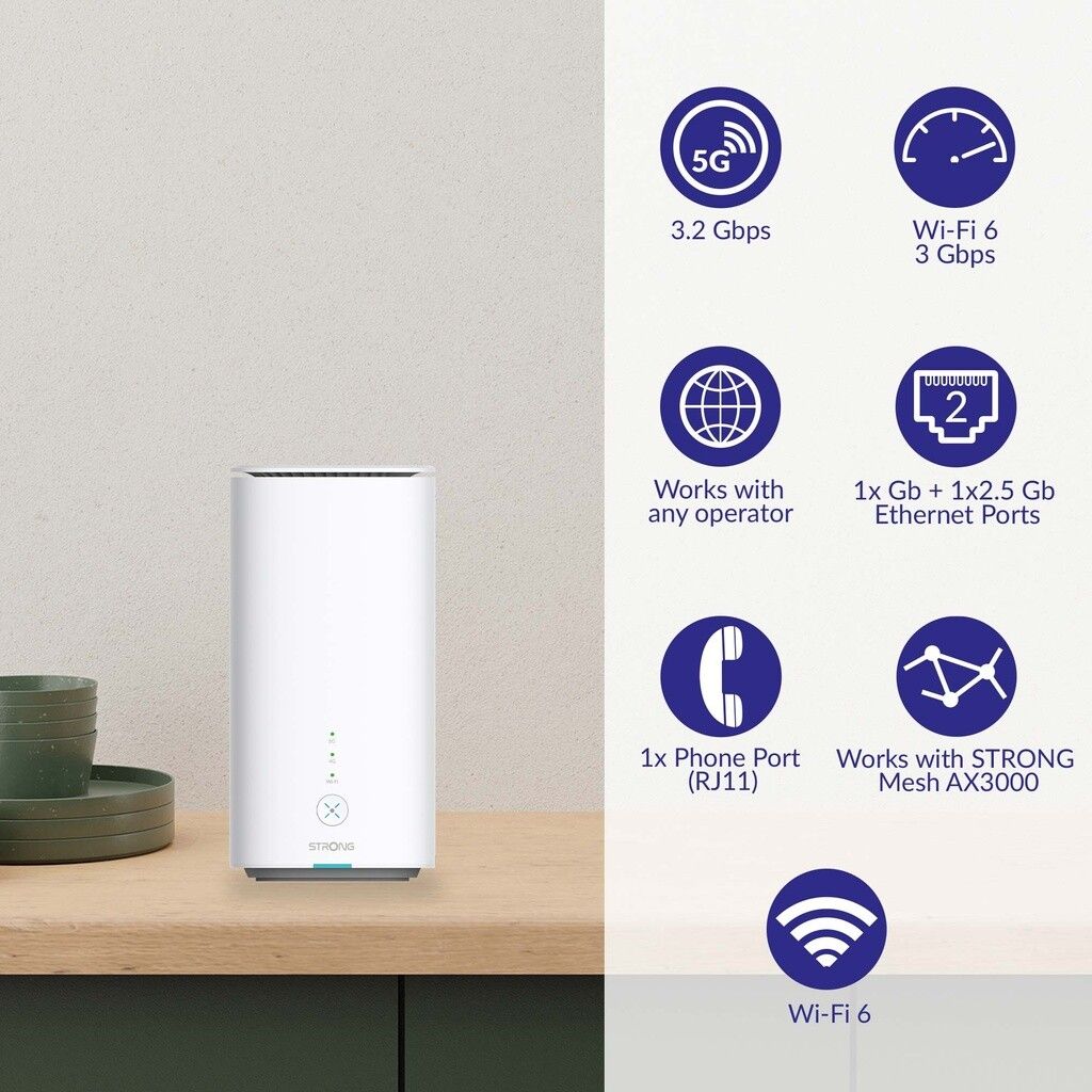 Strong 5G-ruter WiFi 6 AX3000